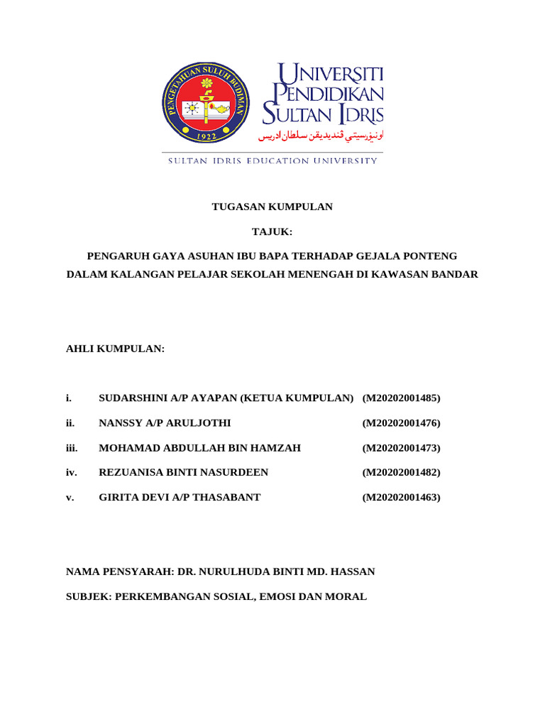 Tugasan Kumpulan | PDF