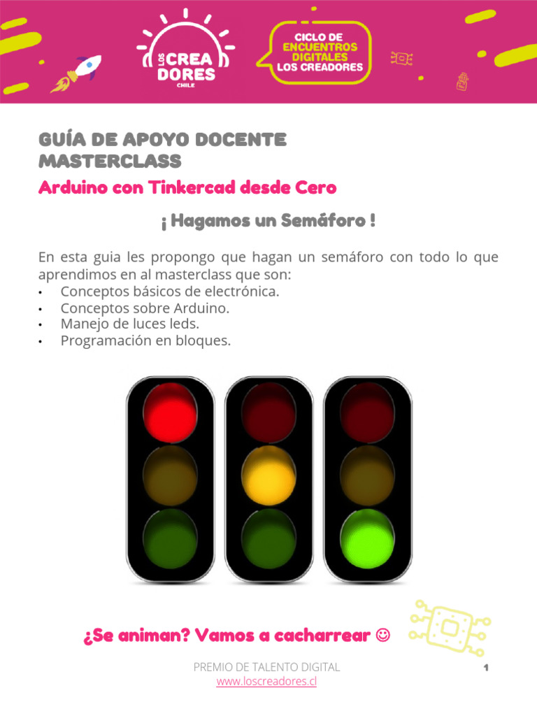Semaforo Tinkercad | PDF | Semáforo | Diodo emisor de luz