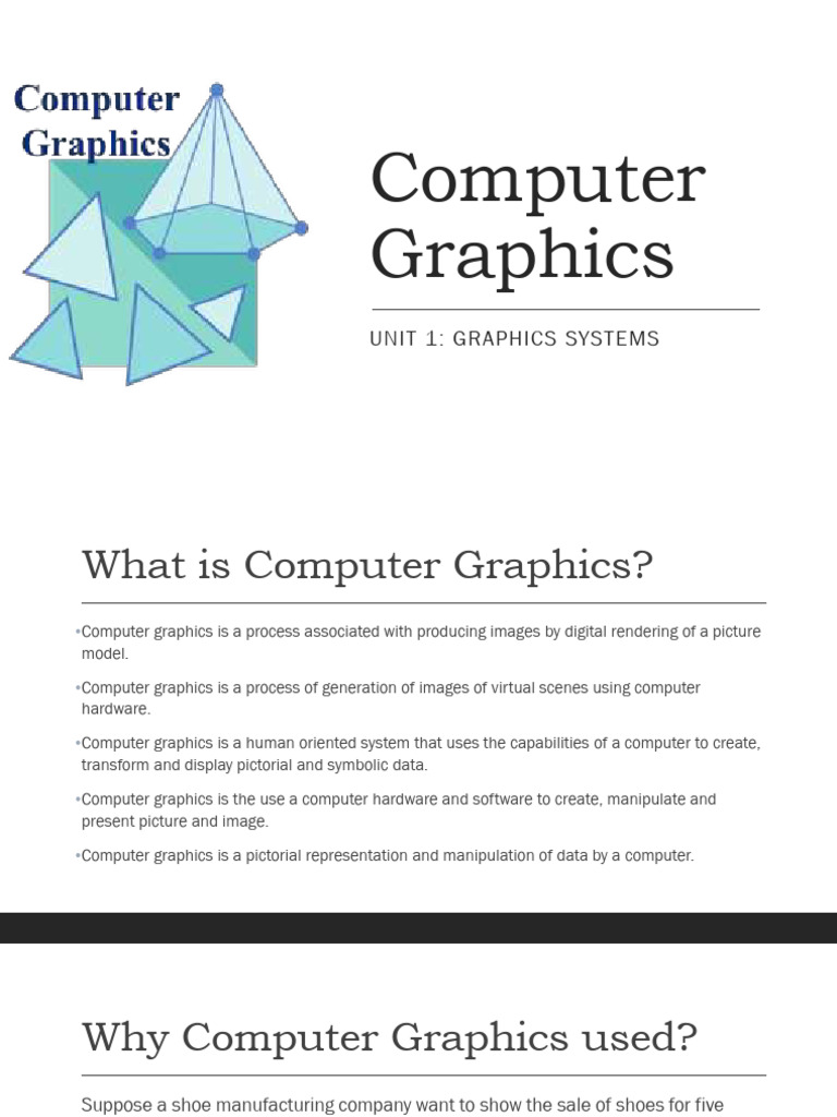 Unit1_copy | PDF | Computer Graphics | Liquid Crystal Display