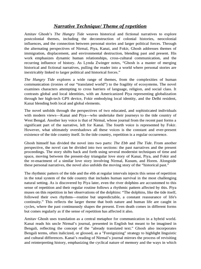 Narrative Technique | PDF | Narrative | Translations