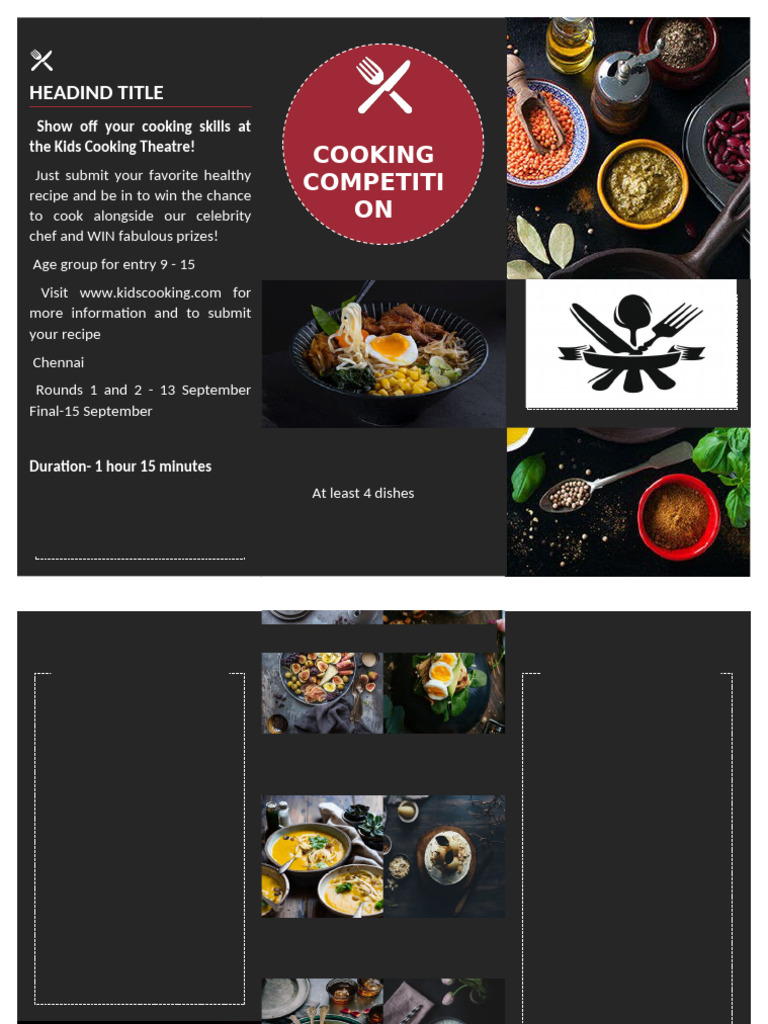 Kids Cooking Competition in Chennai | PDF