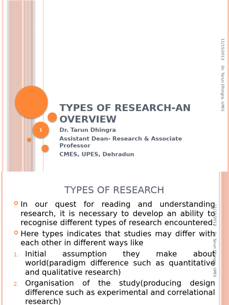 5 - Types of Research-An Overview | PDF