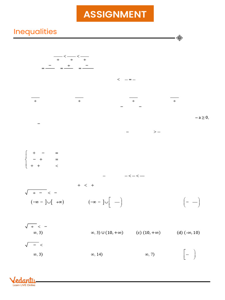 Level 7 Assignment 2(Inequalities) Final | PDF