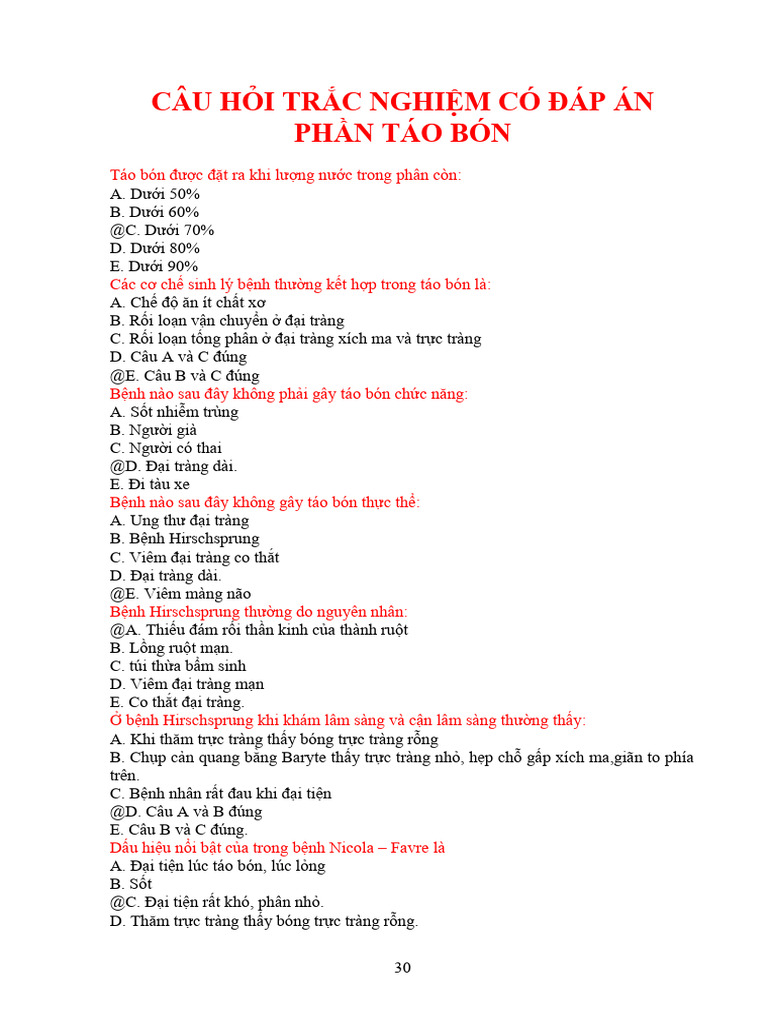 (123doc) - Cau-Hoi-Trac-Nghiem-Co-Dap-An-Phan-Tao-Bon | PDF