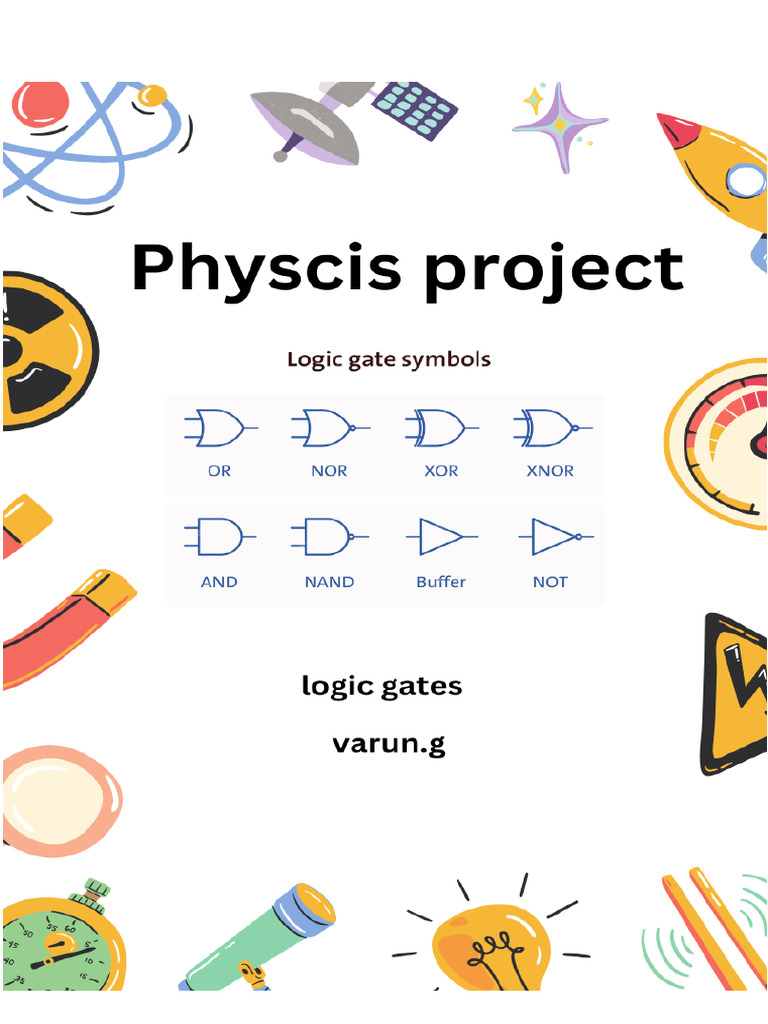 CBSE Class 12 Physics Investigatory Proj | PDF | Logic Gate | Boolean Algebra