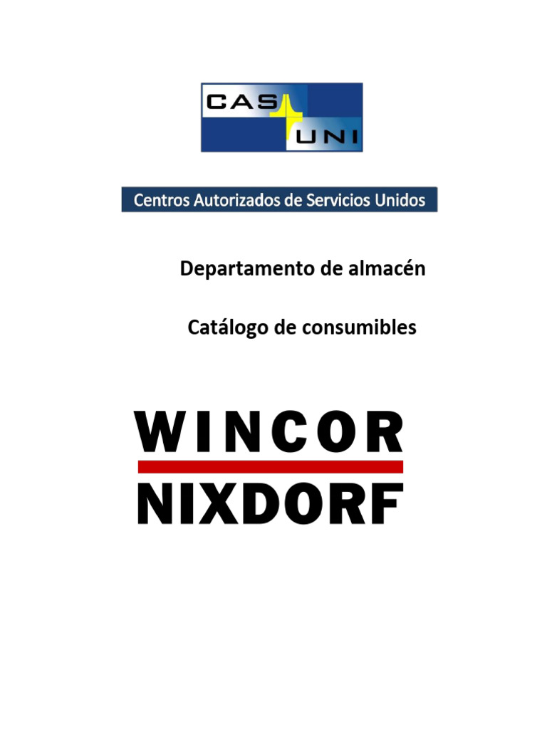 Catalogo Wincor | PDF