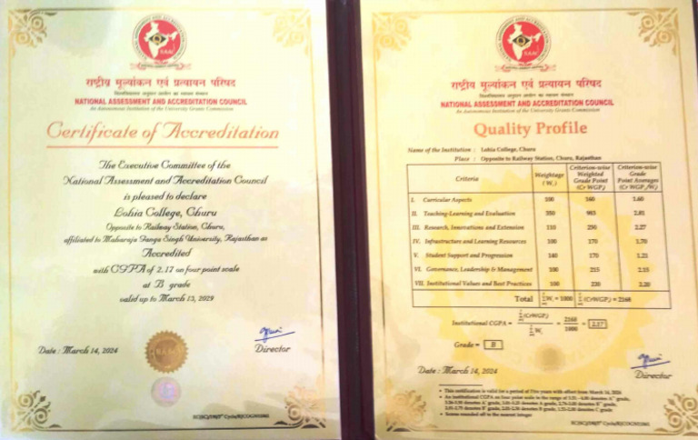 NAAC Certificate | PDF