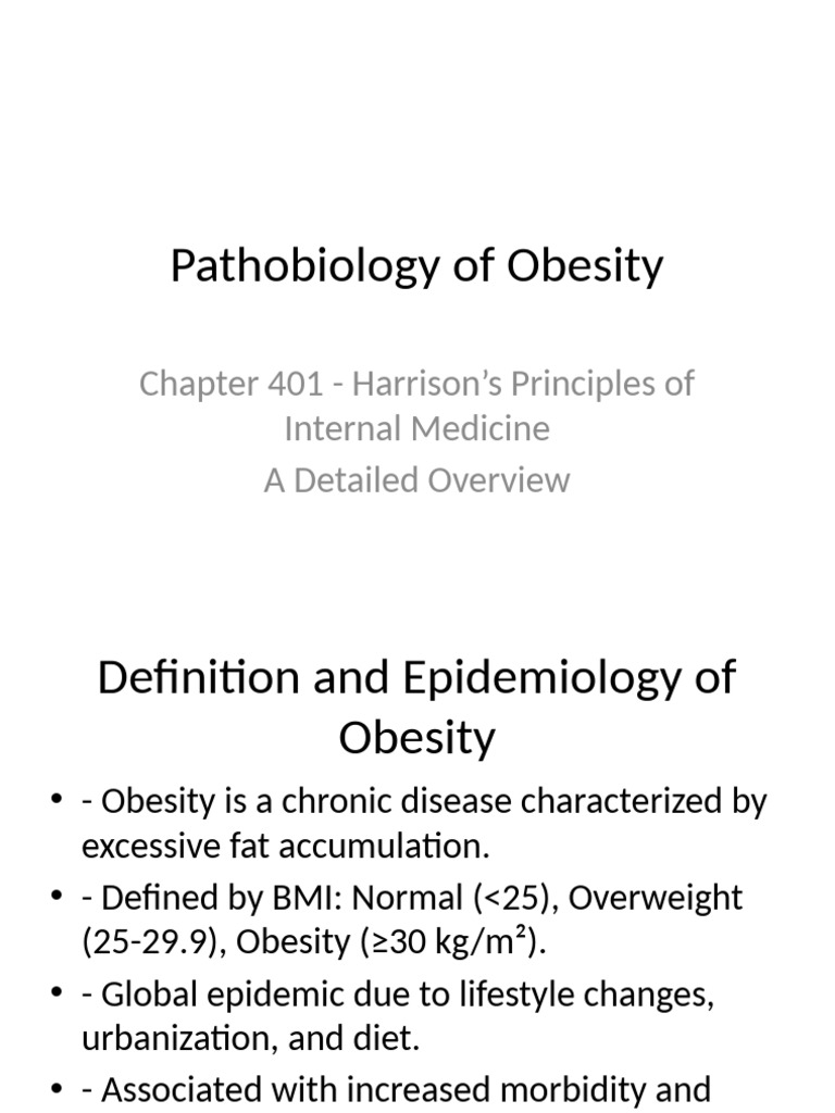 Pathobiology of Obesity Detailed | PDF | Obesity | Hyperalimentation