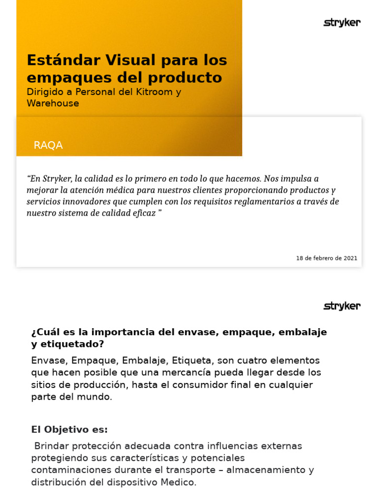 Estándares de Empaque y Etiquetado Médico | PDF