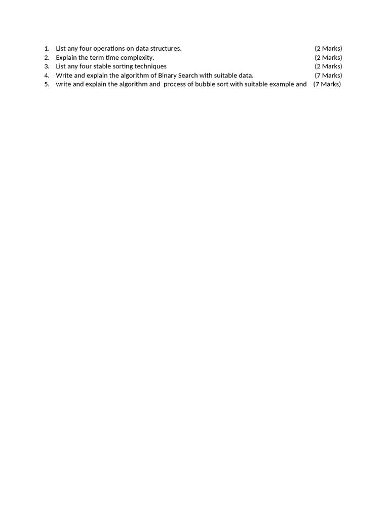 Data Structures: Operations & Algorithms | PDF