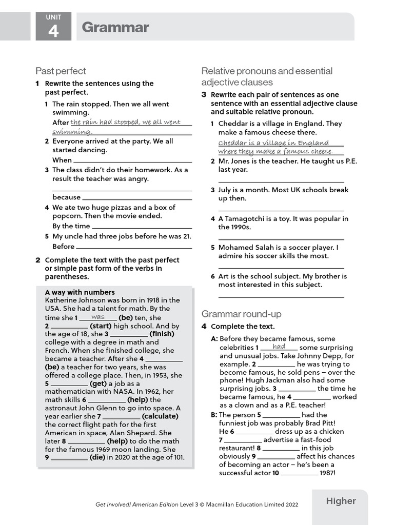 9781380065131_Grammar_Higher_U4 | PDF | Subject (Grammar) | Language Mechanics