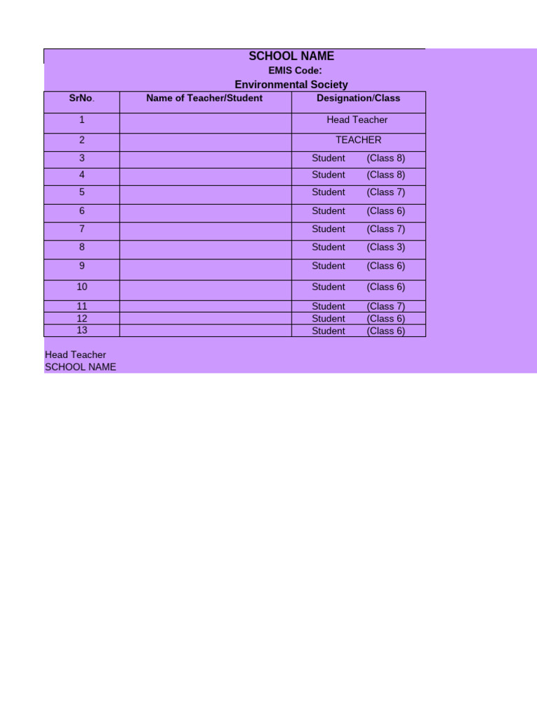 Notification School Environmental Club | PDF