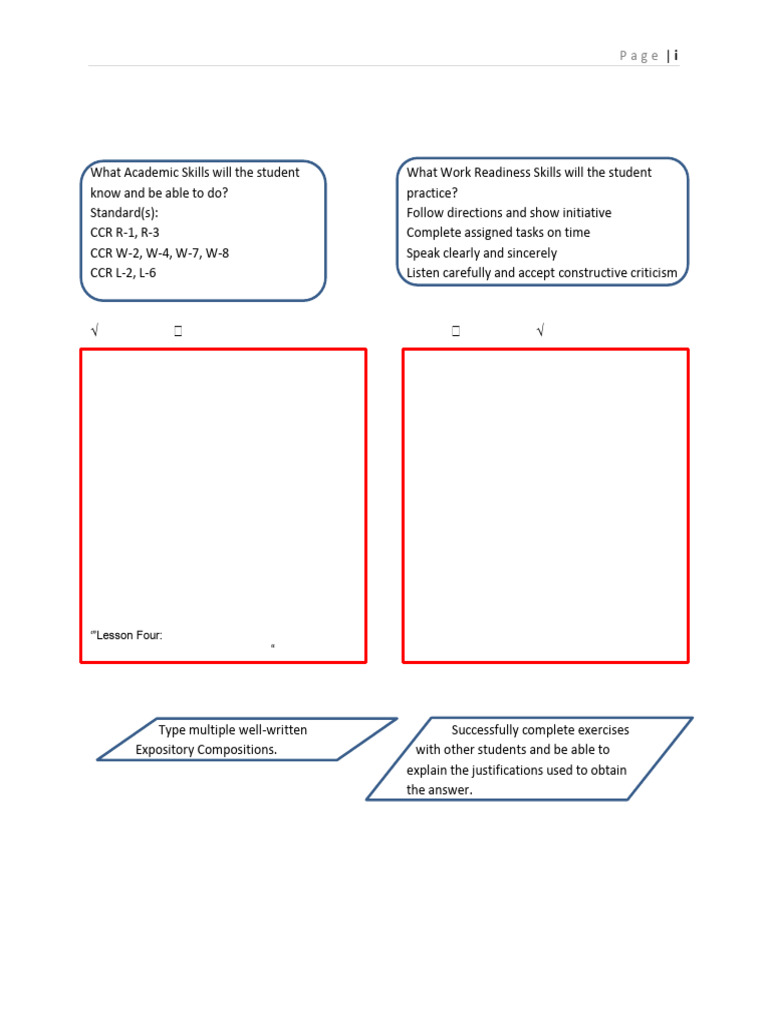 Types of Compositions Lesson Plan | PDF