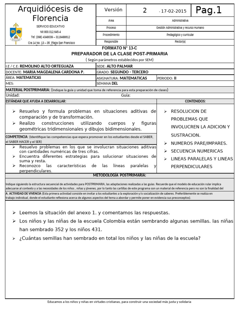 MATEMATICAS | PDF | Maestros | Plan de estudios