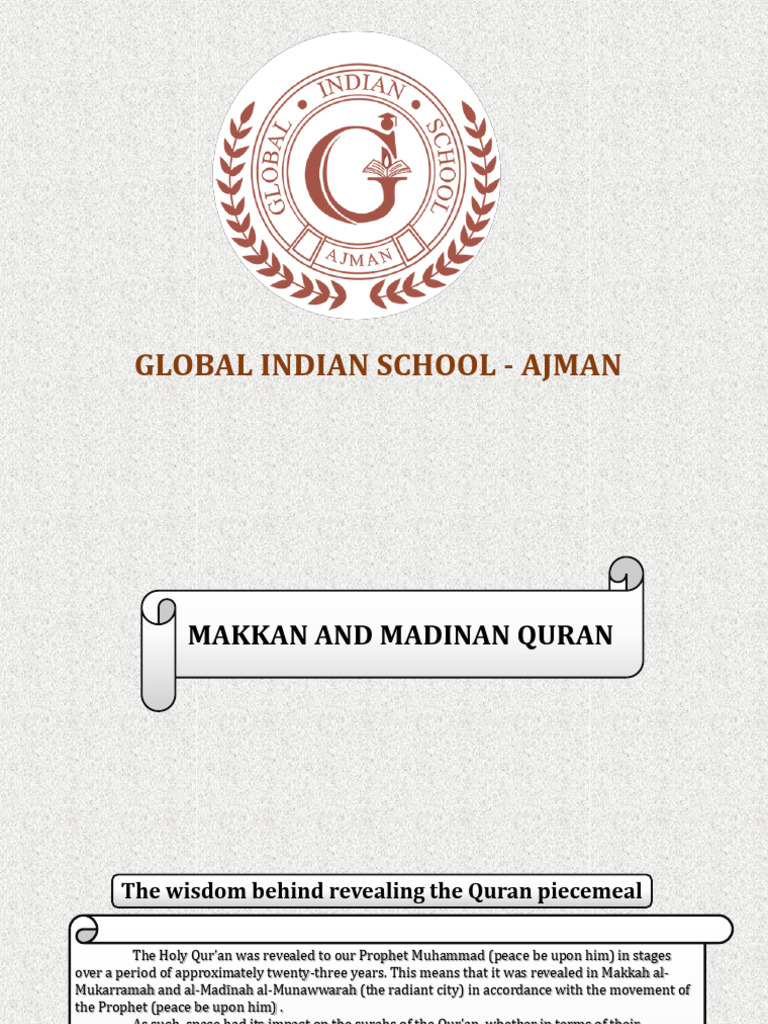 2.makki and Madani Surah | PDF | Quran | Islam