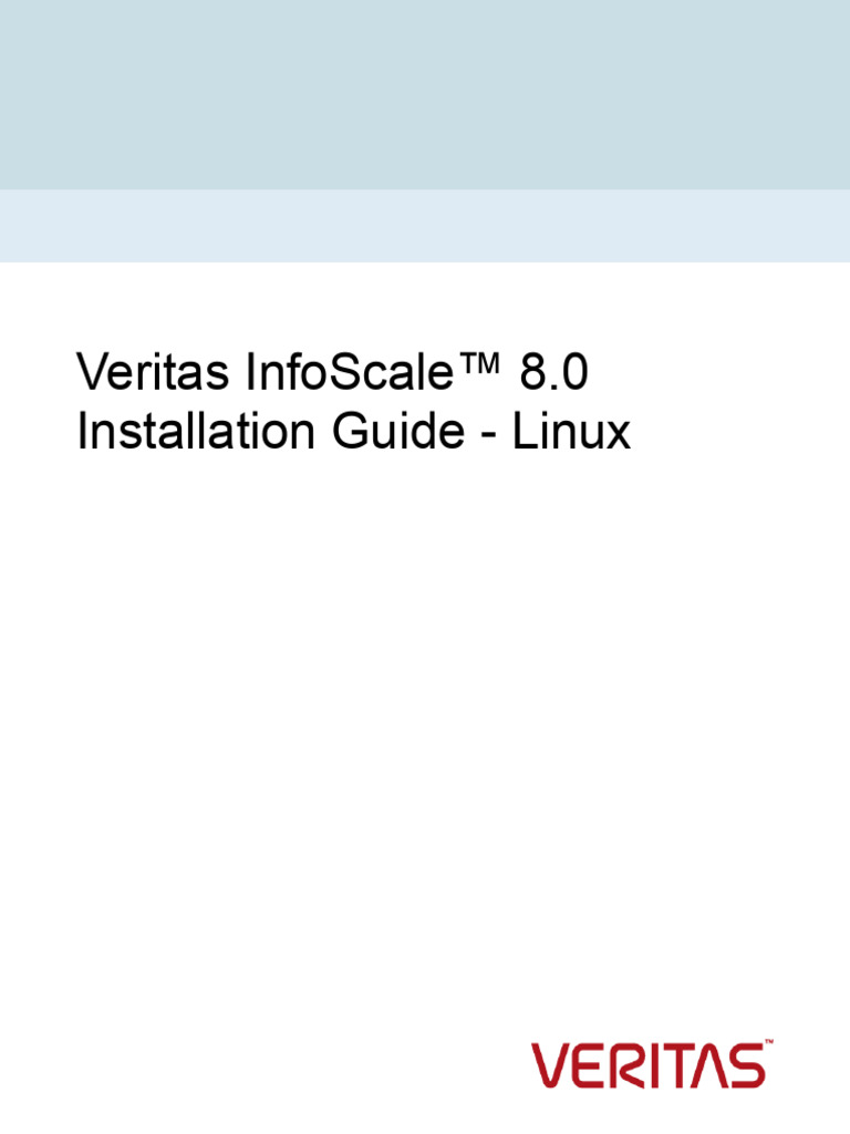 Infoscale Install 80 Lin (1) | PDF | Operating System | Computer File