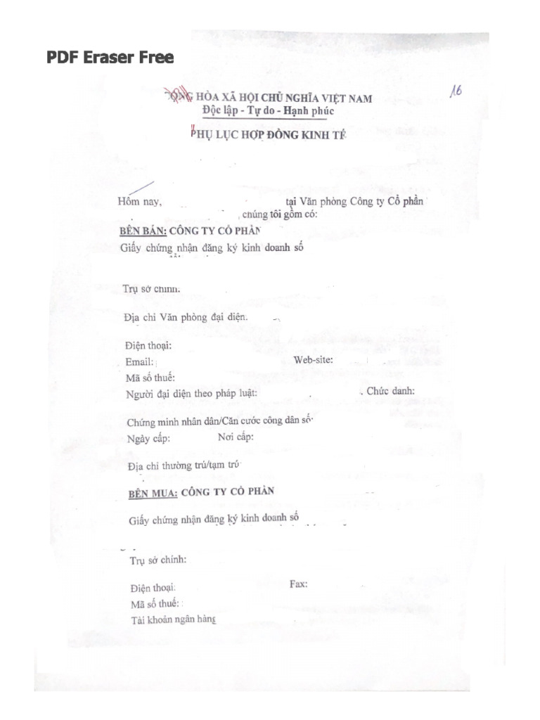 Phu Luc Hop Dong | PDF