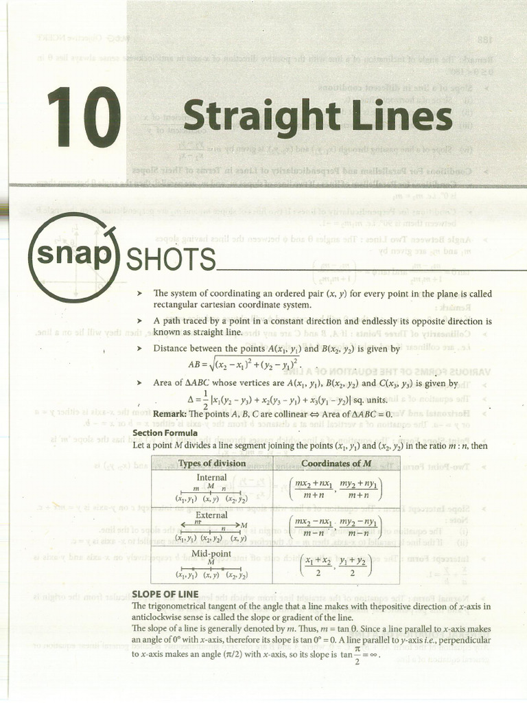 Straight Lines | PDF