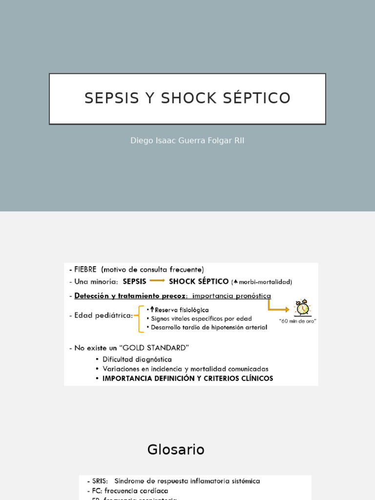 Guía sobre Sepsis y Shock Séptico en Niños | PDF | Septicemia ...