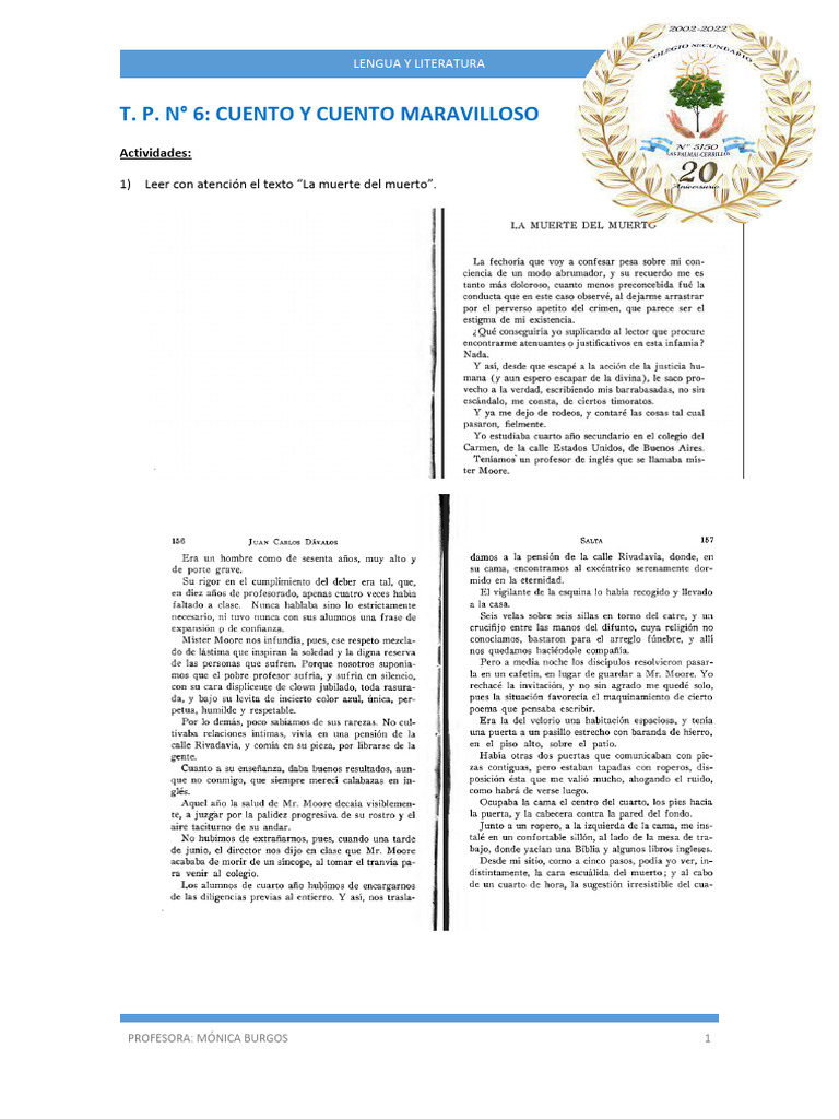 Análisis de Cuentos Maravillosos | PDF