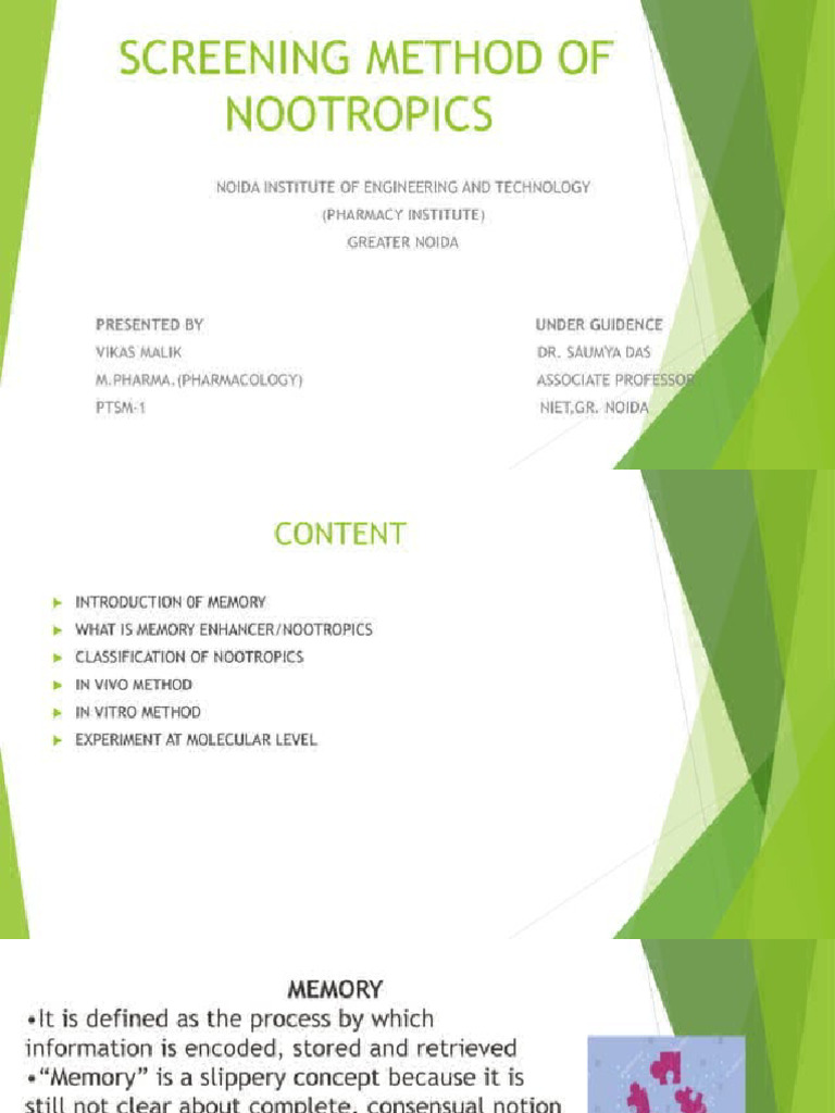 Nootropics | PDF