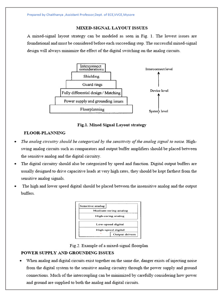 Mixed-Signal Layout Design Strategies | PDF | Electrical Network ...