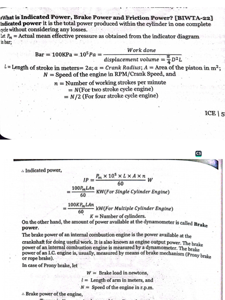 Engine Performance | PDF