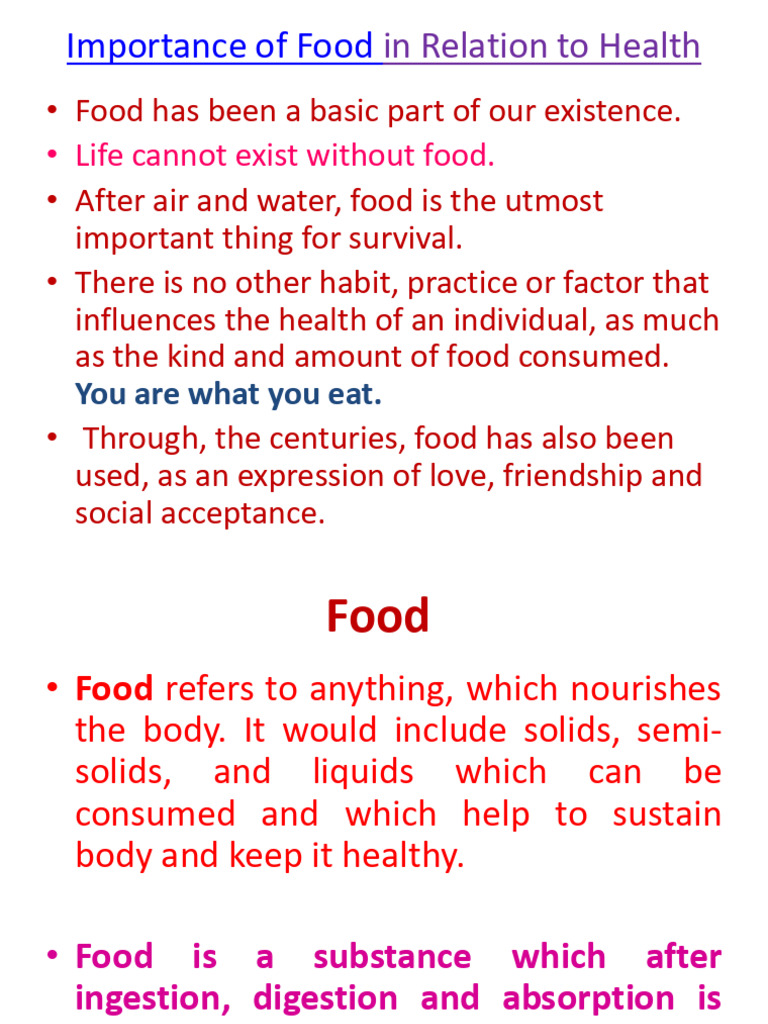 II Food and Nutritional Status | PDF | Nutrients | Malnutrition