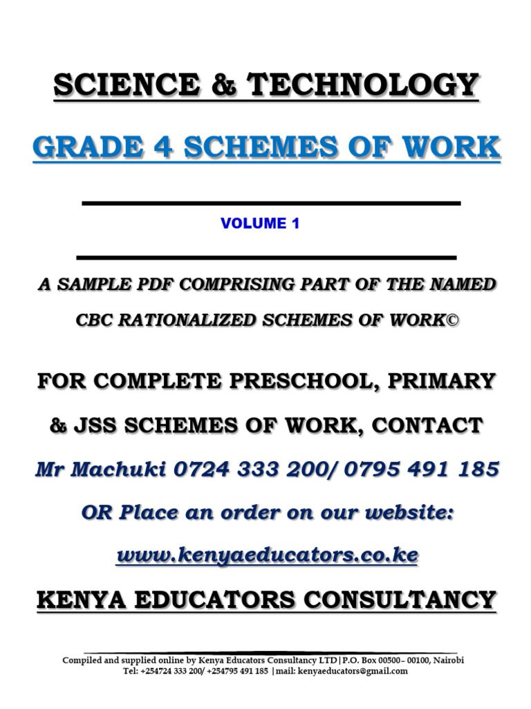 Grade 4 Science & Technology Schemes | PDF | Pedagogy | Intelligence