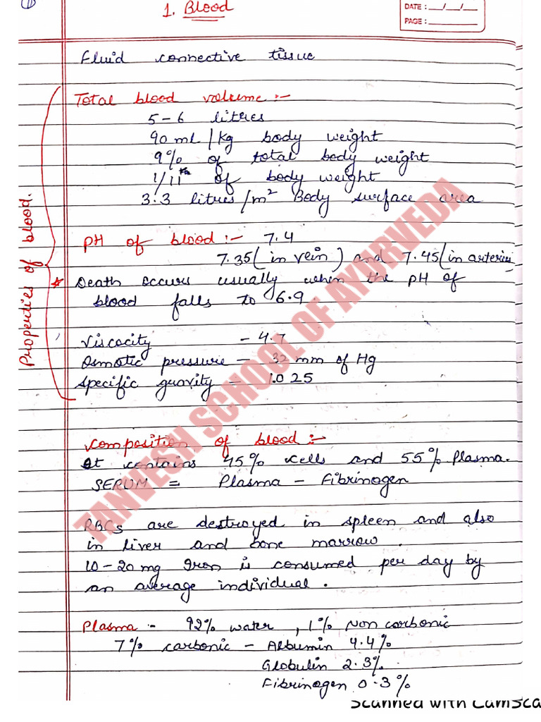 Sharir Kriya (Modern Part) - Paper 1 | PDF