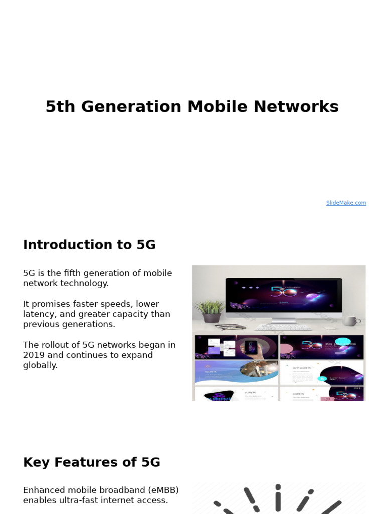 5th Generation Mobile Networks | PDF | 4 G | Telecommunications