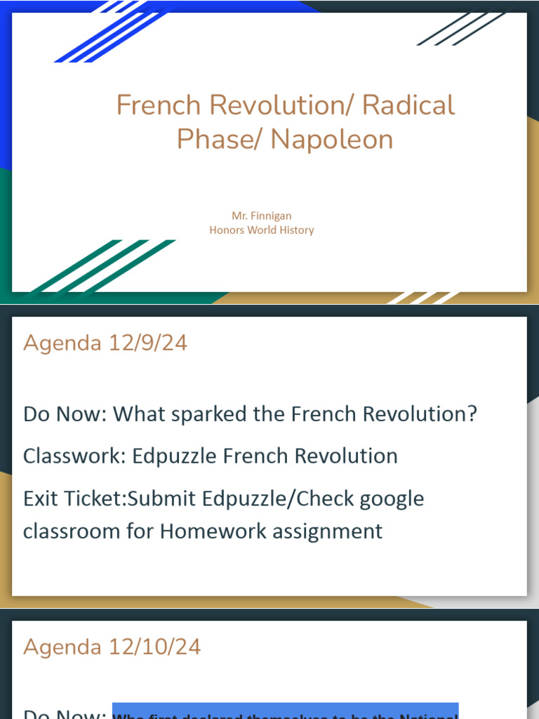 *Hon World French Revolution- Radical Phase- Napoleon | PDF | French ...
