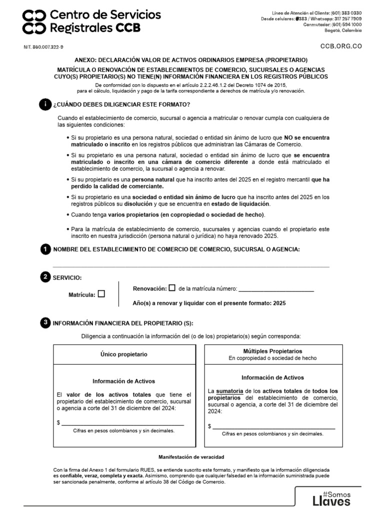 Declaraci N Activos Propietario Decreto 045 2024 150125 | PDF | Condominio