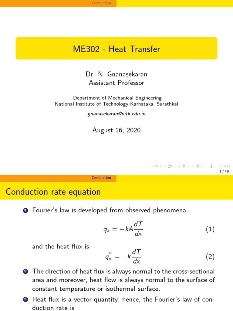 3.heat Transfer Slides 3 | PDF | Gases | Thermal Conduction