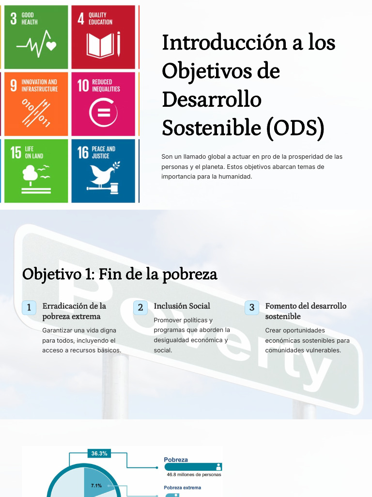 Introduccion-a-los-Objetivos-de-Desarrollo-Sostenible-ODS | PDF | Sustentabilidad | Agua