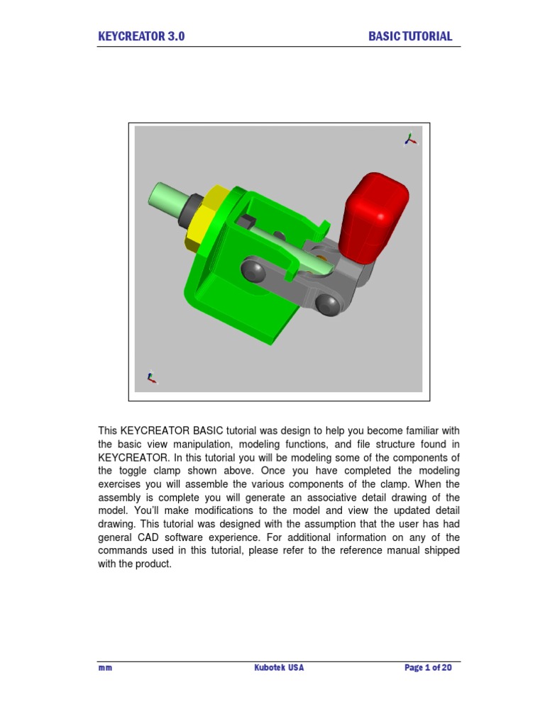 Key Creator Tutorial M | PDF | Menu (Computing) | Cartesian Coordinate ...