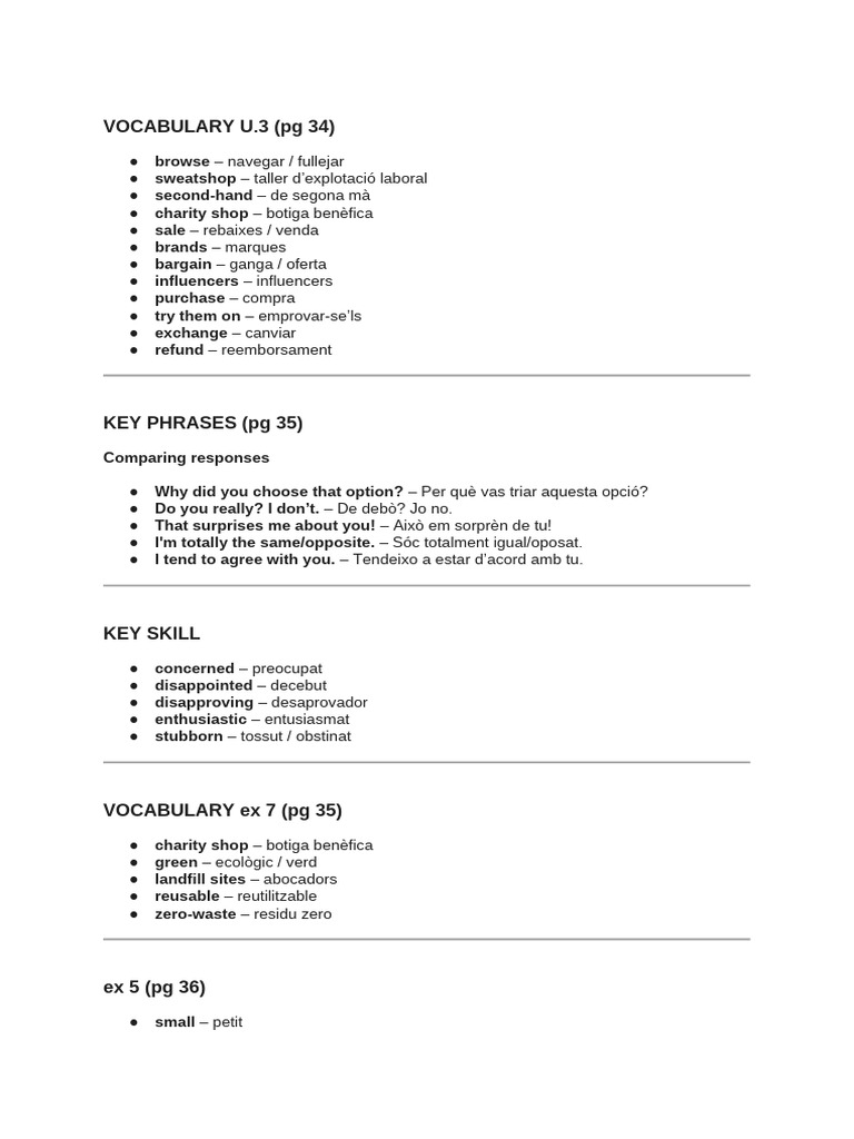 Vocabulary Angles U.3 | PDF