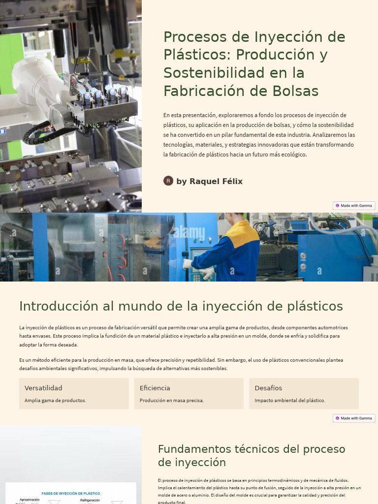 Inyección Plástica: Sostenibilidad y Bolsas | PDF | El plastico | Sustentabilidad