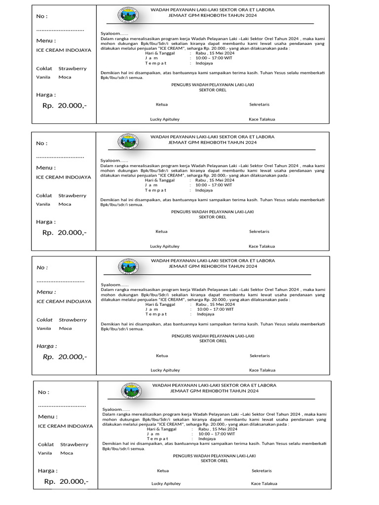 352575998-Kupon-Bazar waple orel ICE CREAM 2024bru | PDF