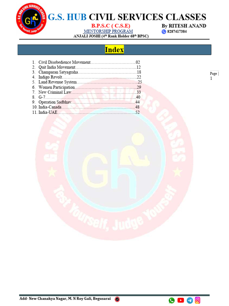 Target 6 notes english | PDF | British Raj | Mahatma Gandhi