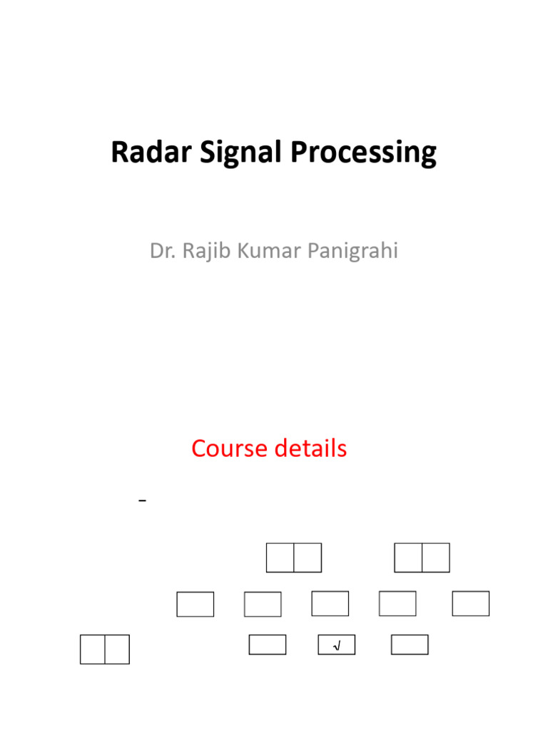 Lecture 1 - Course Introduction | PDF | Radar | Microwave Technology