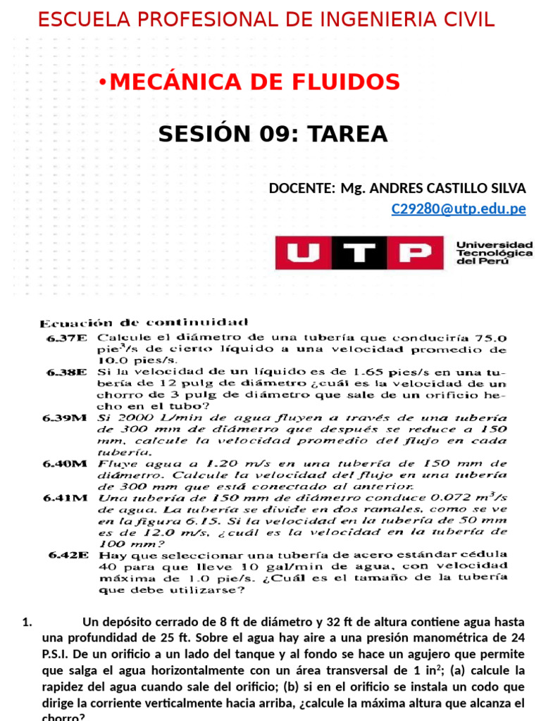 S09 - TAREA | PDF | Presión | Gases