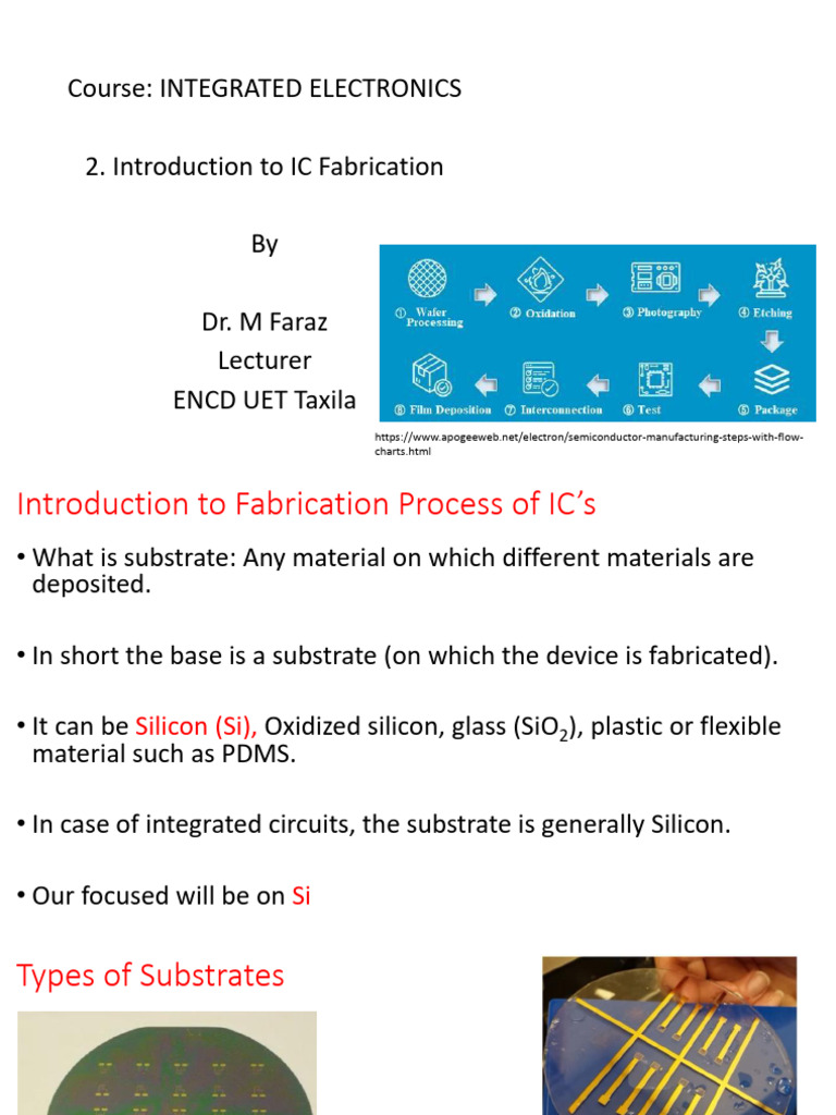 IC Fabrication Process Overview | PDF | Wafer (Electronics ...