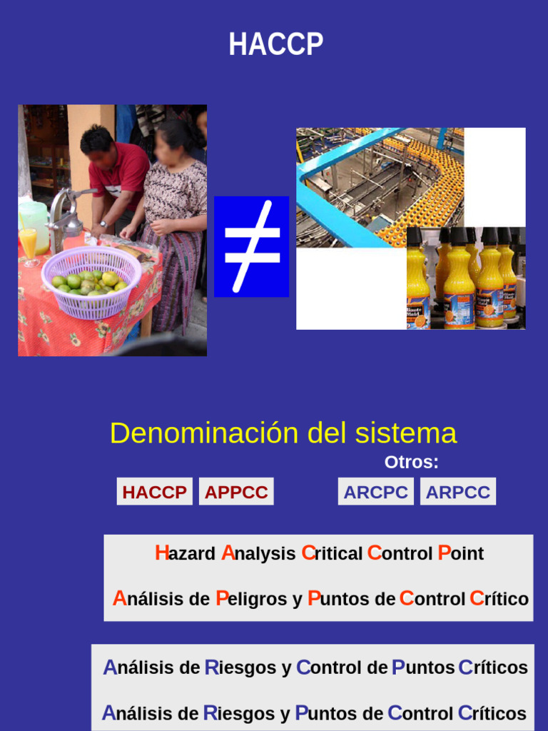 HACCP Spanish | PDF | Análisis de Riesgo y Puntos Críticos de Control