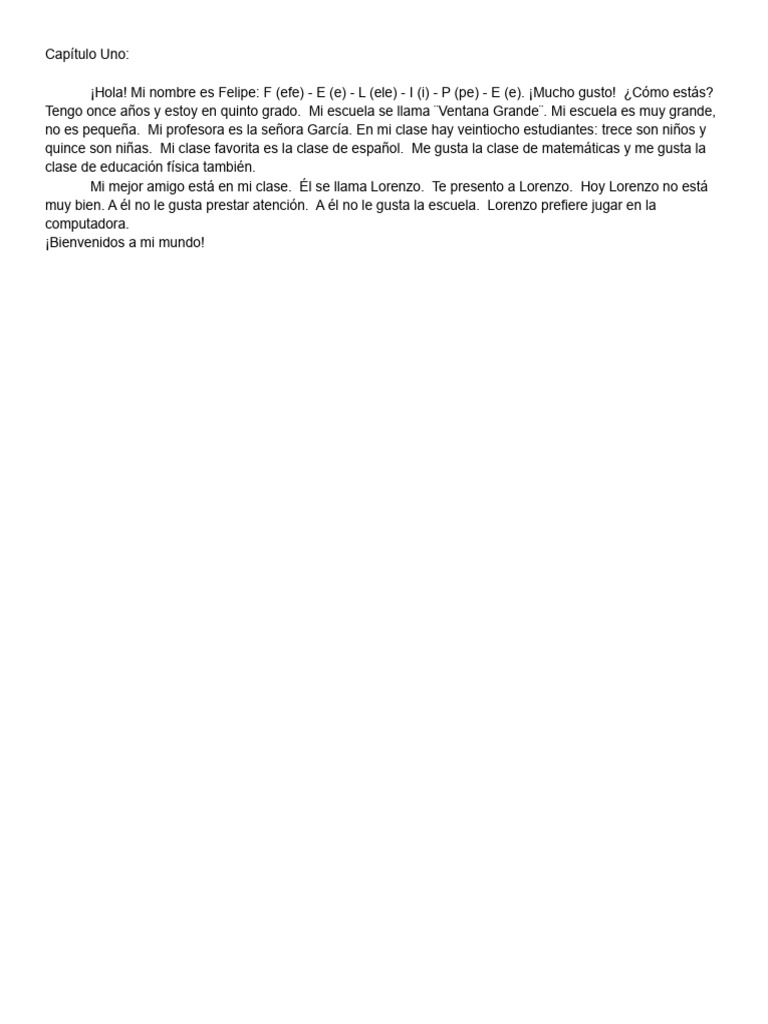 El Mundode Felipe | PDF