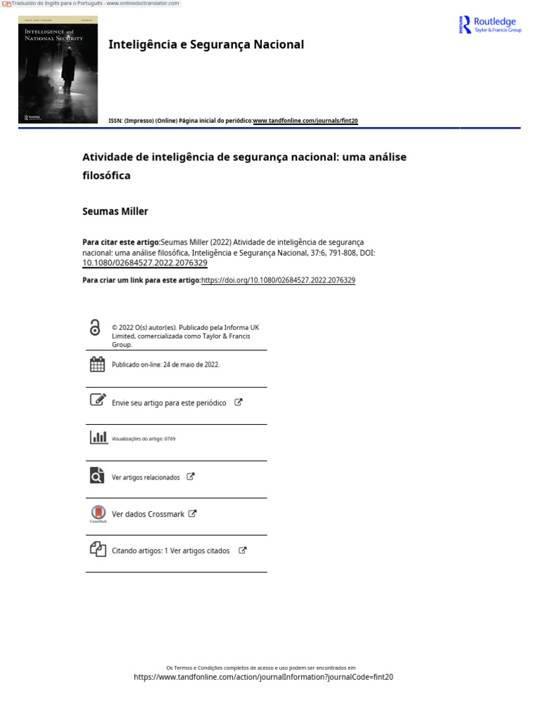 Análise Filosófica da Inteligência Nacional | PDF | Conhecimento ...