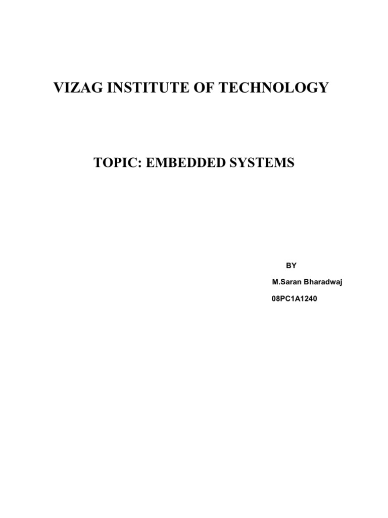 Embedded Systems | PDF | Embedded System | Digital Signal Processing