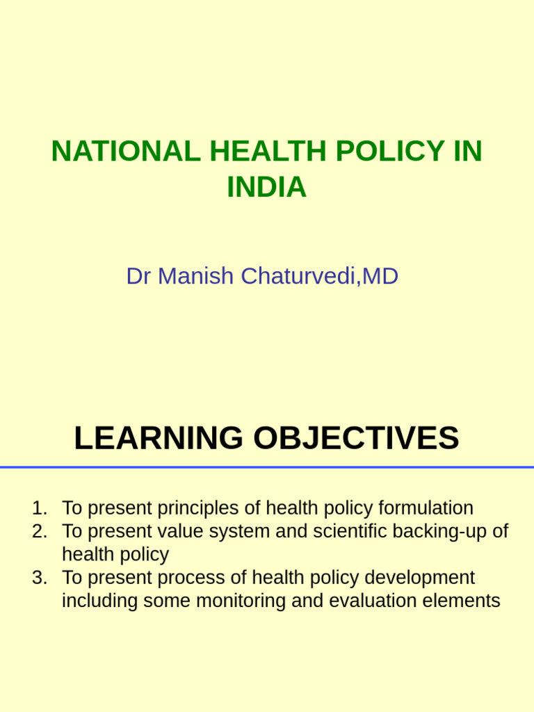 National Health Policy 2002 | PDF | Preventive Healthcare | Health Care