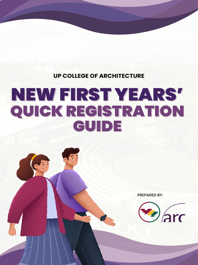 UP Architecture Freshman Registration Guide | PDF | Computing