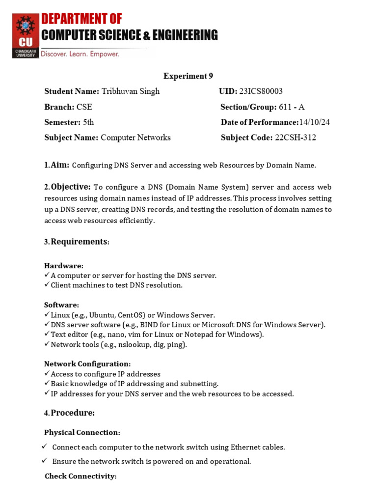 computer network | PDF | Domain Name System | Ip Address